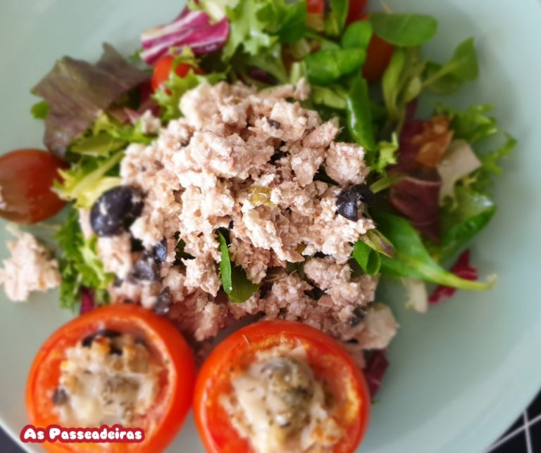 Tomates recheados com atum - As Passeadeiras